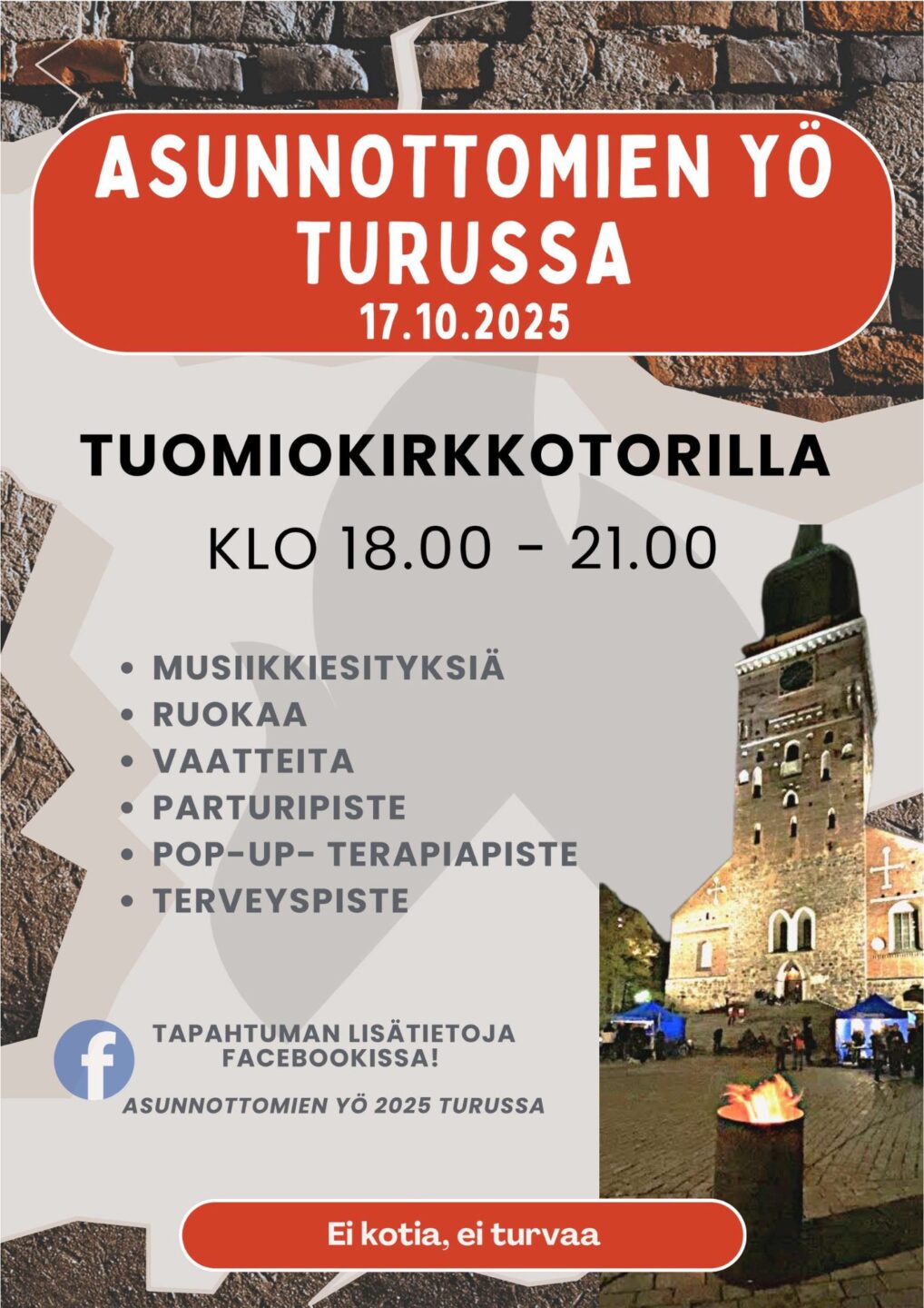 Asunnottomien yö 2025 - 607 TYKS:n ao ry